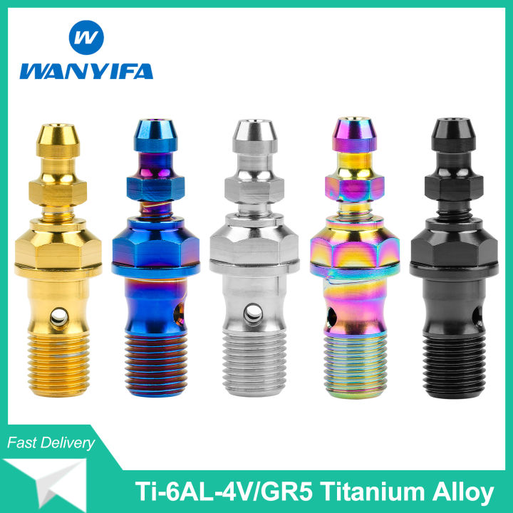 Wanyifa Titan M10 x 1.25mm 1.0mm đôi ly hợp Slave xi lanh Banjo Bolt, Van xả khí với Ducati KTM ...