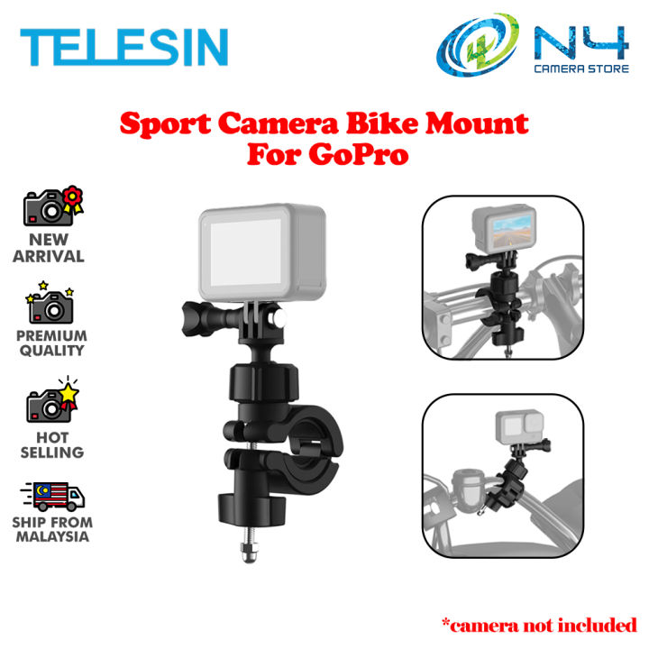 TELESIN 360 Degree Rotation Handlebar Mount Bike Bicycle Motorcycle For ...