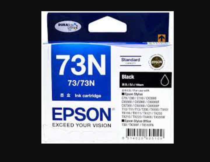 Printer ink cartridge 73n genuine ink (Black), (Cyan), (Yellow), (EPSON ...