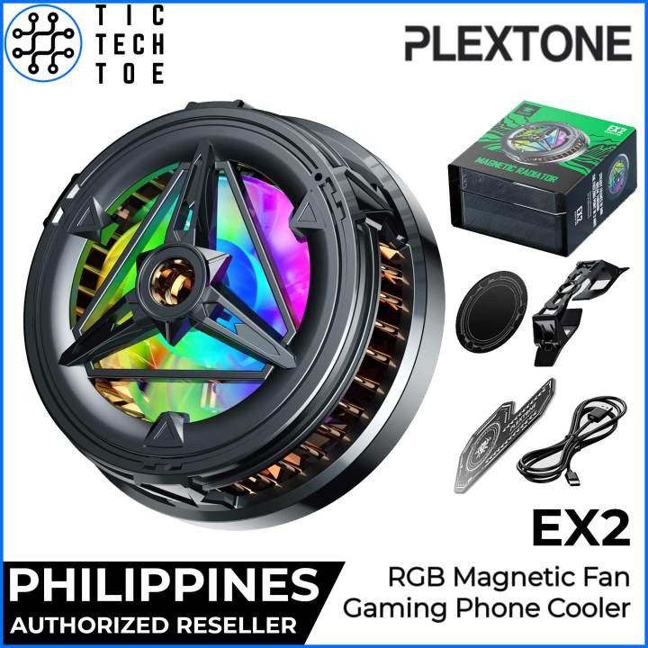 Plextone EX2 Turbo Magnetic Universal Mobile Phone Gaming Cooling Fan ...