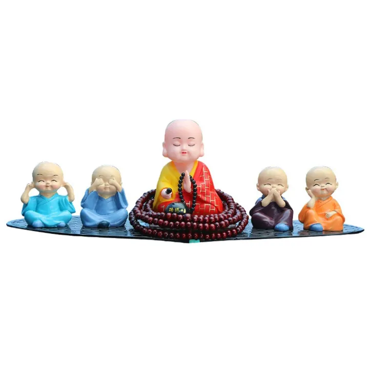 Unique Solar Monk Decor for Vehicles and Homes Playful Head Moving ...