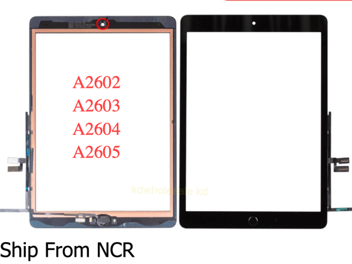 For iPad 9th 10.2"2021 Touch Screen Digitizer Glass A2602 A2603 A2604 ...