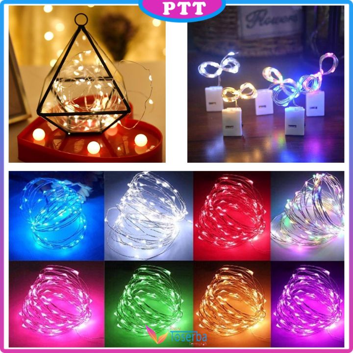 PTT Lampu Tumblr Kawat Mini 1 2 3 5 Meter Lampu Hias Dekorasi Gift Box ...