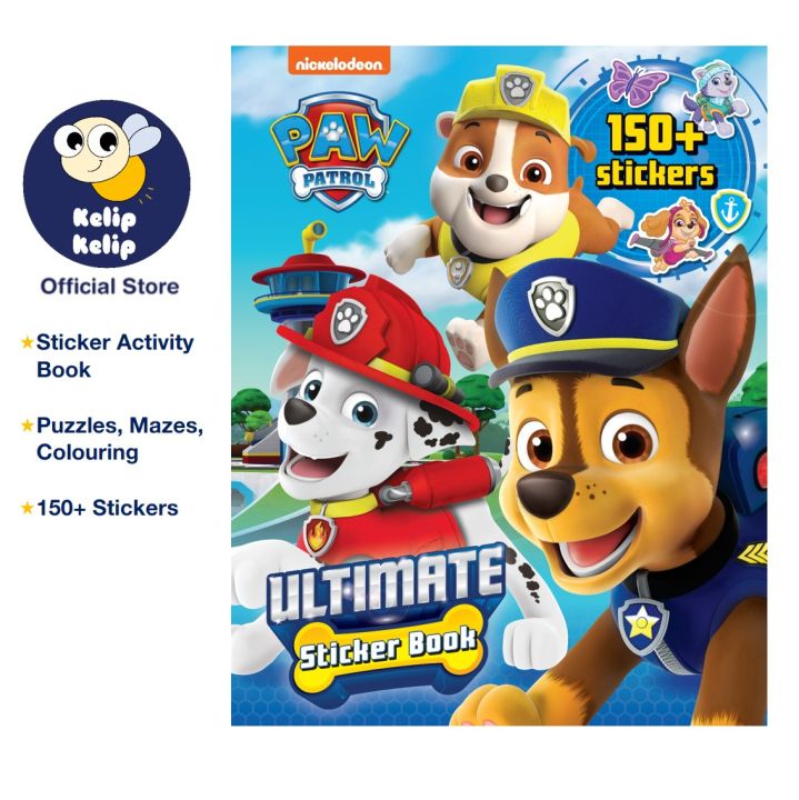 Paw Patrol Ultimate Sticker Activity Book With 150+ Stickers Puzzles ...