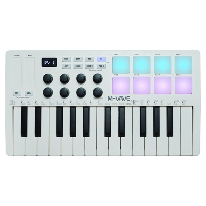 (UGBR) Midi Keyboard Midi Controller Portable Arranger Keyboard Rgb Pad ...
