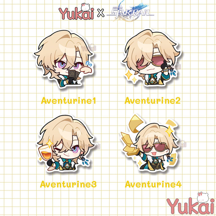 Stiker Aventurine Honkai Star Rail (HSR) Premium, Sticker Anime ...