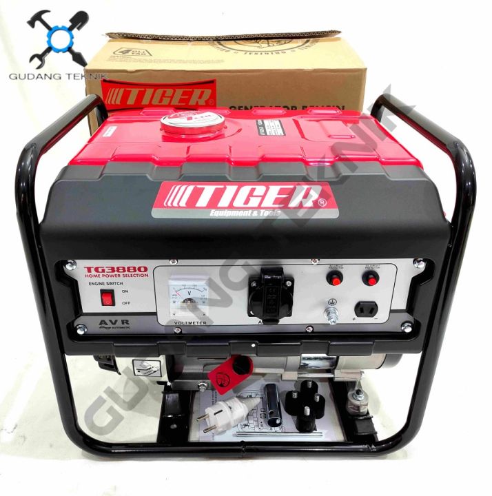 Genset 1100Watt 4Tak TG3880 TIGER / Power Generator Bensin Portable ...