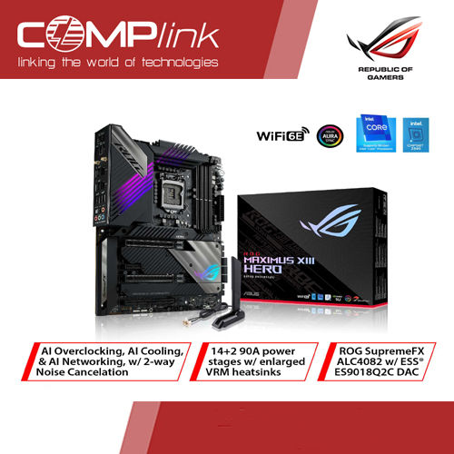 ASUS ROG Maximus XIII Hero Intel Z590 LGA 1200 ATX gaming motherboard ...