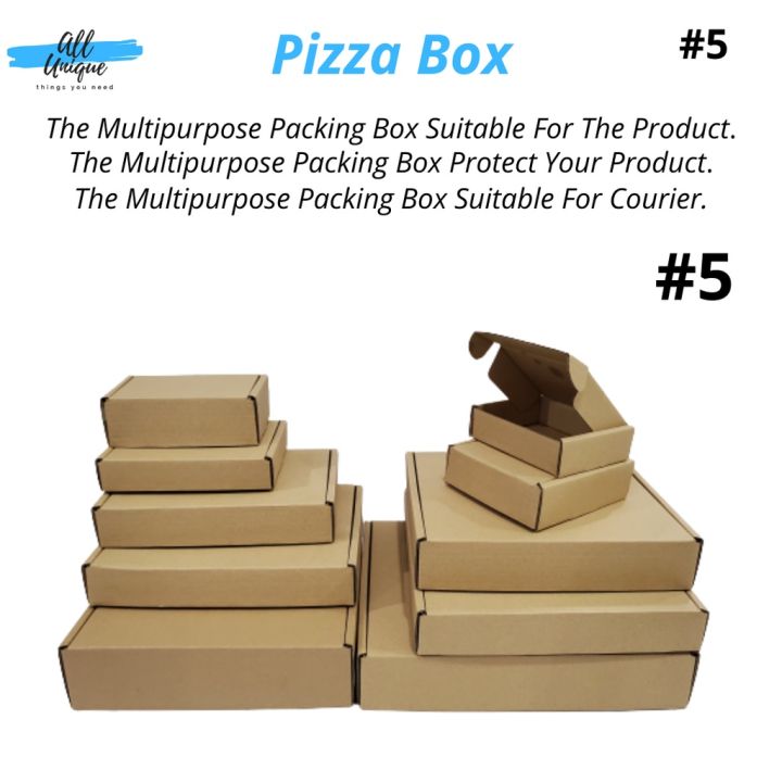 Pizza Box-#5-Carton Box-Packaging box-Courier box | Lazada
