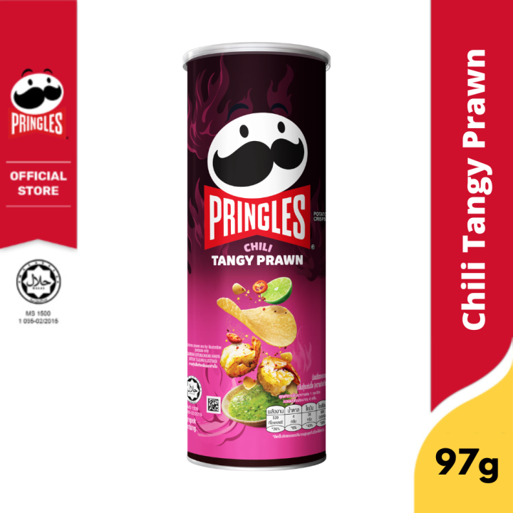 Pringles Potato Chips Snacks - Chili Tangy Prawn 102g | Lazada
