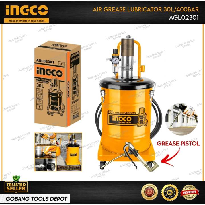 INGCO 30L/400Bar Air Grease Lubricator AGL02301 | Lazada PH