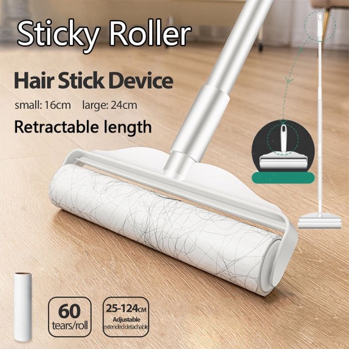 Sticky Hair Roller Lengthened Household roller sticky dust ash suction ...