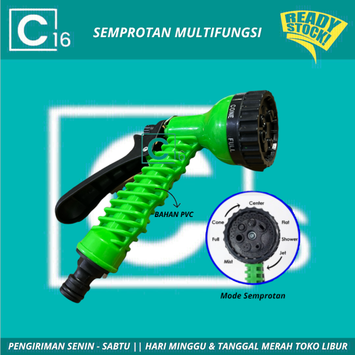 Semprotan Air Sambungan Selang dan Kran Semprotan Cuci Motor Mobil ...