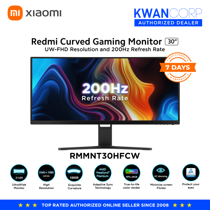 Xiaomi Redmi RMMNT30HFCW 30" IPS UW-FHD 200Hz Gaming Monitor | Lazada PH