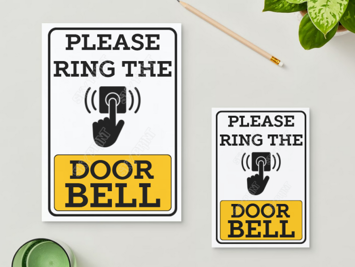 PLEASE RING THE BELL - LAMINATED Doorbell Signage Sign Board | Lazada PH