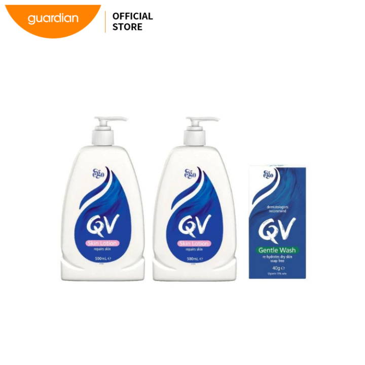 Qv Skin Lotion 500Ml P02# (On Pack Foc Qv Gentle Wash 40G) | Lazada