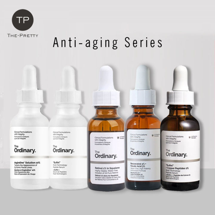 The Ordinary Anti aging series Resverat 3% Ferul 3%&Retinol 1% Squalan ...
