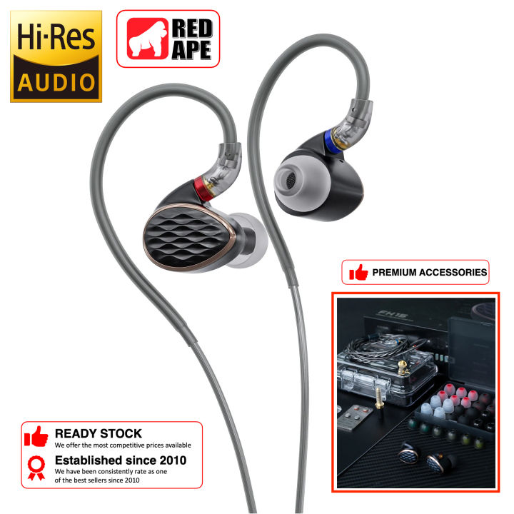 FiiO FH15, Hybrid Driver In-Ear Monitors: 1DD + 3 BA Hybrid Earphones IEM (FH5 UPGRADE) | Lazada