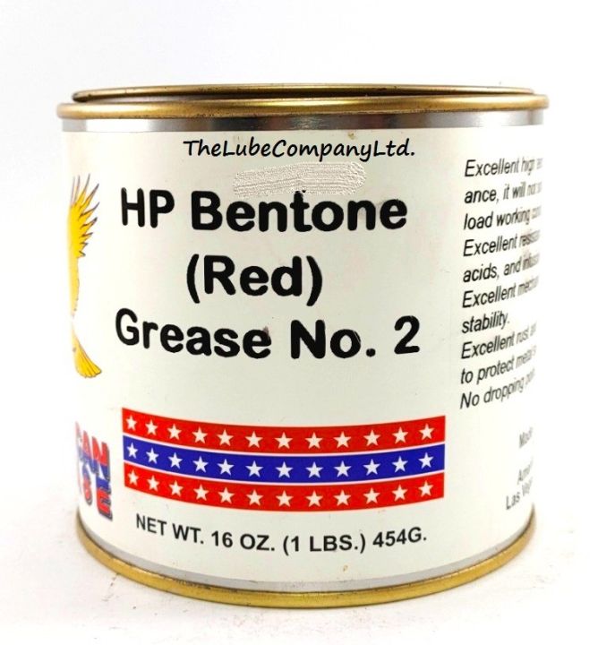 American Grease HP Bentone Grease RED 454grams NGLI 2 Grease Grade 2 ...
