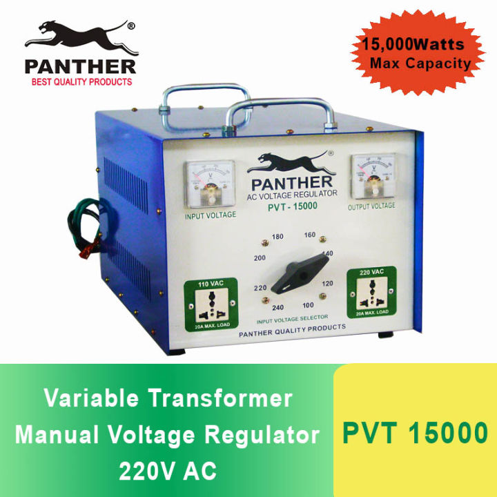 Panther PVT 15,000 Manual Voltage Regulator / Variable Transformer ...
