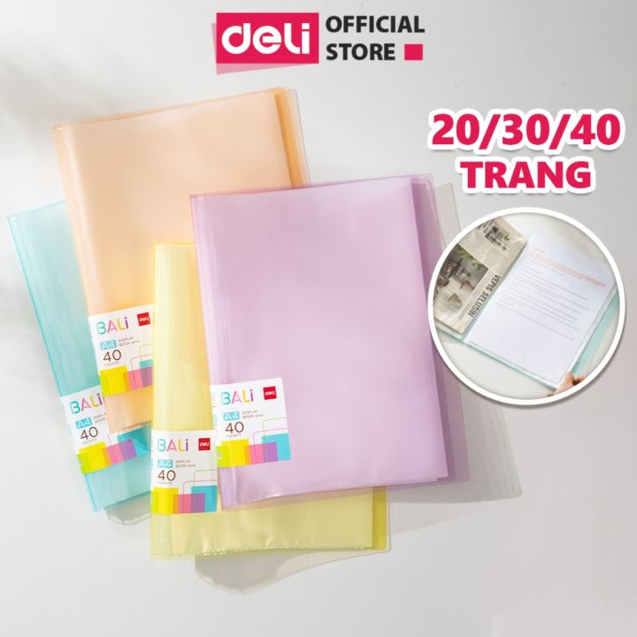 File Tài Liệu File Lá Học Sinh Deli Đa Năng A4 Bìa Kẹp Lá Tệp Đựng Tài ...