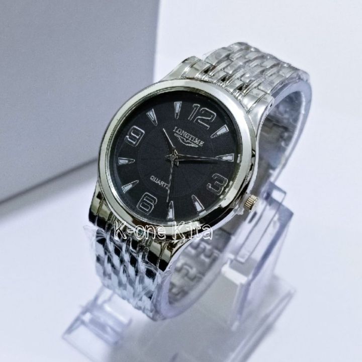 Jam Tangan Pria Longtime 924 Tali Rantai Stainless Jam Tangan Pria ...