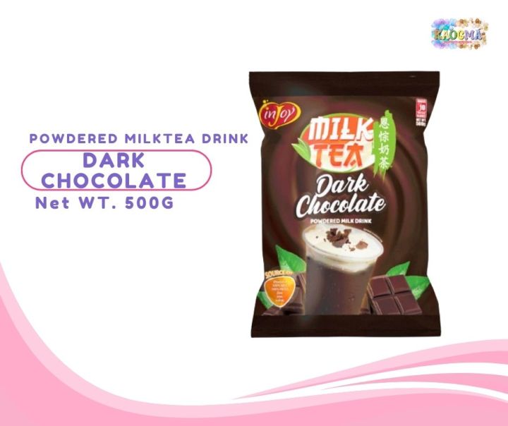 DARK CHOCOLATE MilkTea Powder 500g - Injoy | Lazada PH