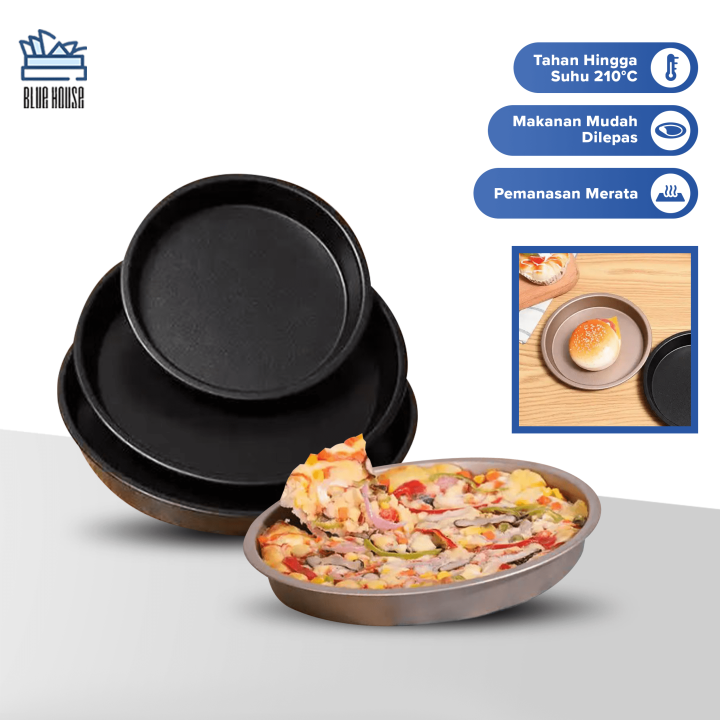 Loyang Premium Baking Tray Kue Pizza Anti Lengket Bentuk Bulat | Lazada ...