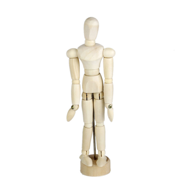LazaraShop Wooden Human Body Articulated Movable Manikin Artist Drawing ...