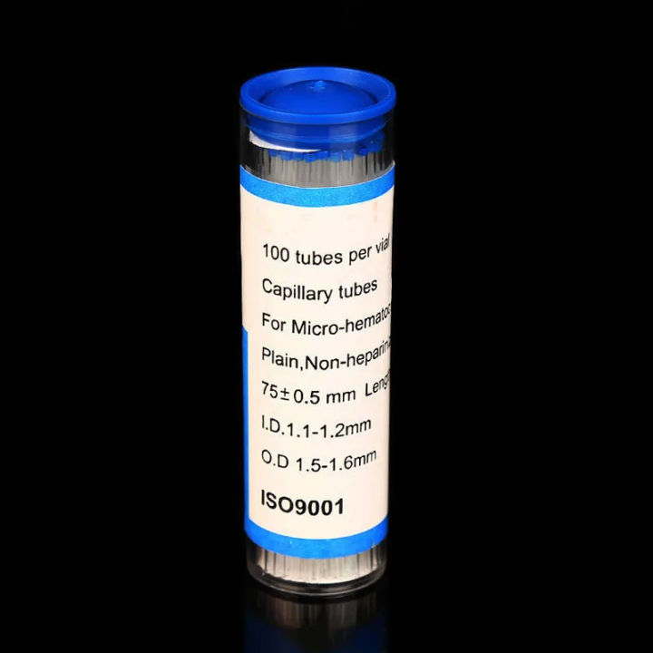 Capillary Tube Microhematocrit Sodium Heparinized 100 Pcs/Bottle One ...