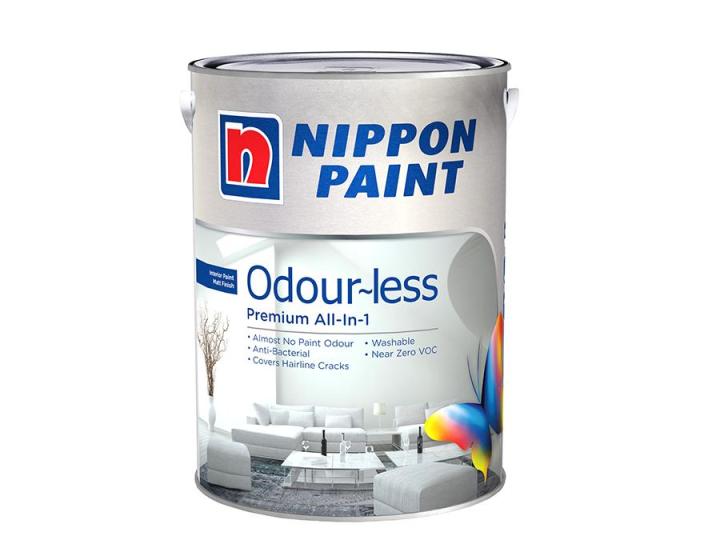 Nippon Paint Odour-less All-in-1 - Base 4 - Painted Faces NP N 1925 A - 1L | Lazada Singapore