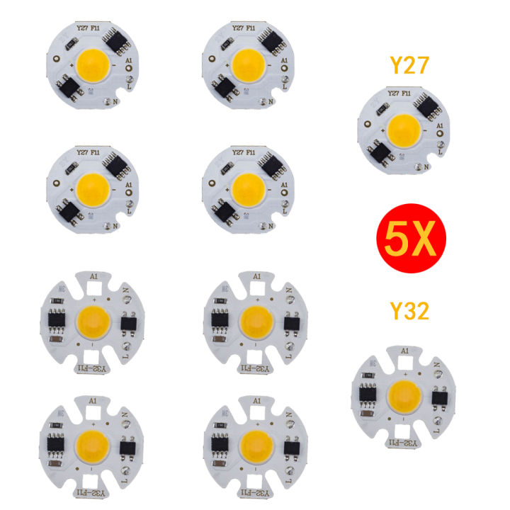 5 Pcs No Need Driver COB LED Lamp Chip 3W 5W 7W 10W 12W 220V Smart IC Lampada LED Bulb Flood ...