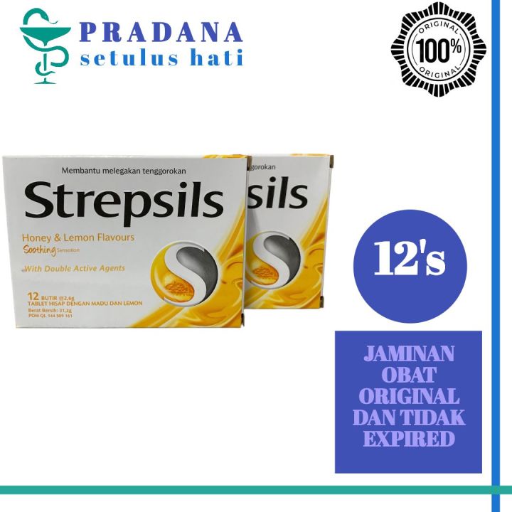 STREPSILS BOX 12'S RASA HONEY DAN LEMON FLAVOURS | Lazada Indonesia