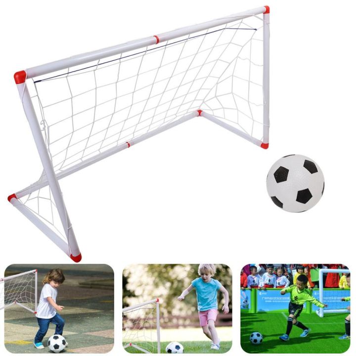 【สินค้าขายดี】Children Football Soccer Goal Post Net with Ball and ...