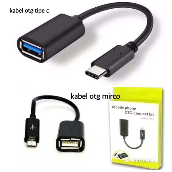 Kabel otg micro / dari USB ke HP / kabel otg tipe c | Lazada Indonesia