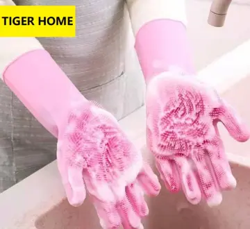 Buy Silicone Dishwashing Sponge Gloves online Lazada .ph
