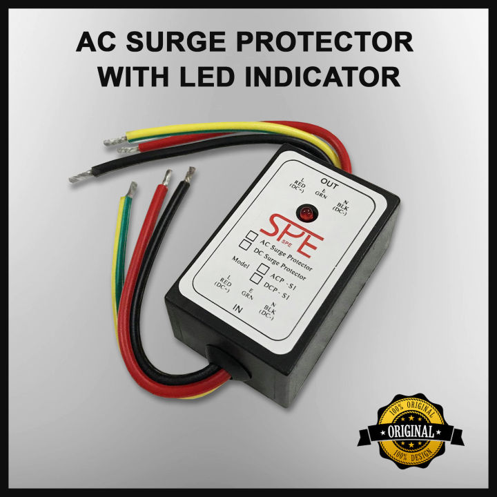 AC Power Surge Protector with LED Indicator 240V Lightning Arrestor ...