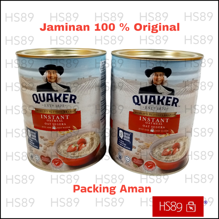 Quaker Malaysia - Instant Oatmeal 800gr Kaleng - Quaker Kaleng Malaysia ...