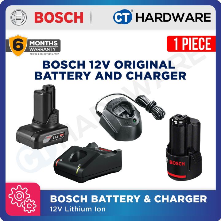 BOSCH ORIGINAL 12V LITHIUM-ION BATTERY PACKS AND CHARGERS - 1PC | Lazada