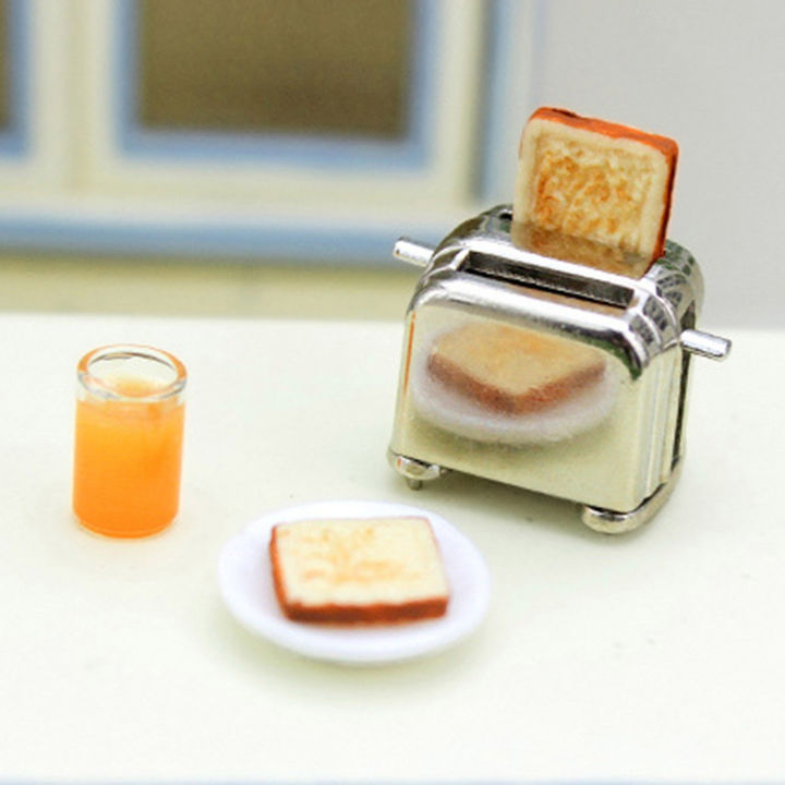 Tiny Toaster with Toast Slices 1 12 Scale Miniature Toaster Miniature ...