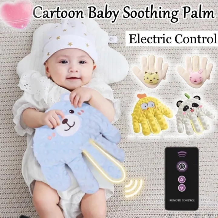 Cartoon Baby Soothing Palm Electric Remote Control Sleeping Pillow ...