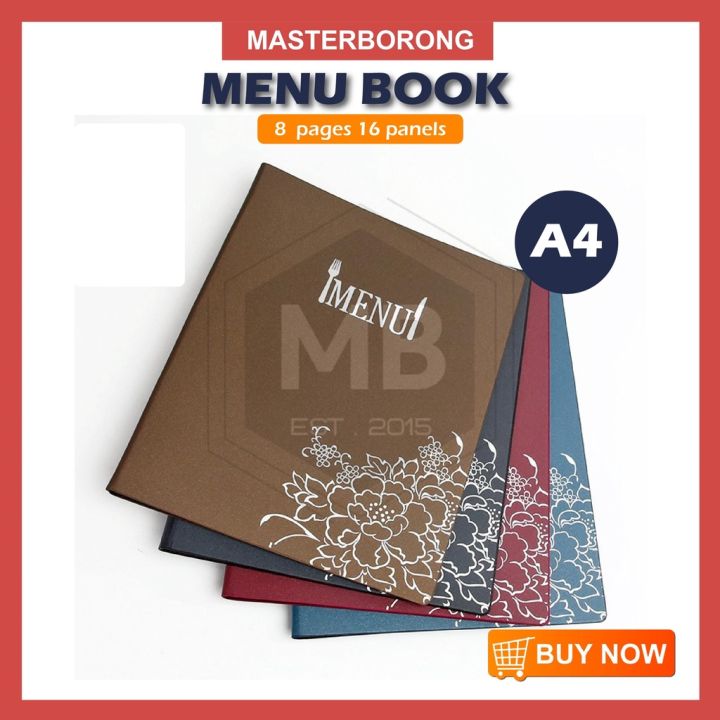masterborong Menu Holder Transparent Clear Menu Cover PVC Book ...