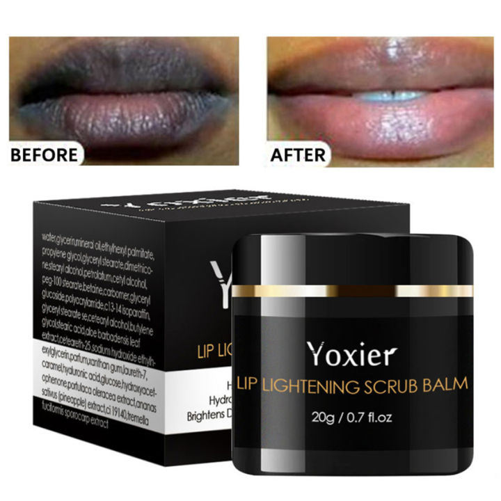 Lip Lightening Scrub Balm Remove Dull Lips Moisturizing Anti-Aging Anti ...