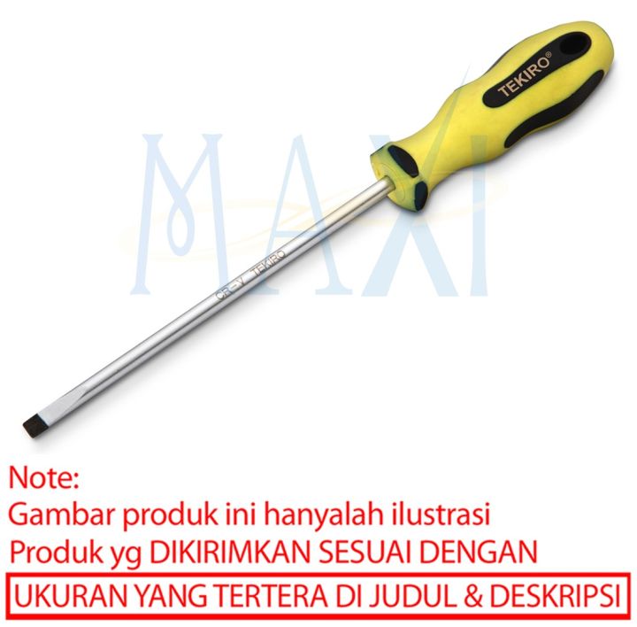 Tekiro obeng minus gagang TPR 6 X 300 mm - MAXITOOLS | Lazada Indonesia