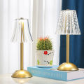 Crystal Retro Table Lamp Bedroom Bedside Lamp Light Luxury Atmosphere ...