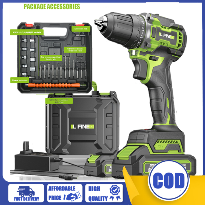 Brushless Cordless Drill Heavy Duty Set Brushless Drill Power Tools ...