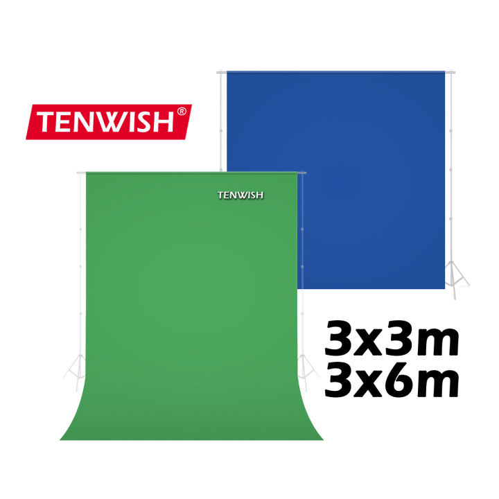 Lazada Bonus Tenwish Washable Durable Seamless Chromakey Green Blue ...