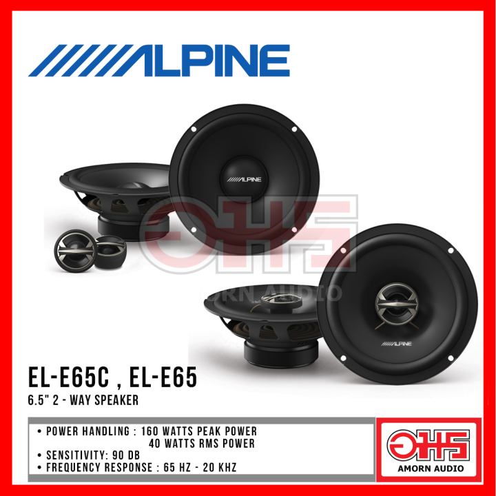 ALPINE EL-E65C + EL-E65 6.5" 2 - WAY SPEAKER / AMORN AUDIO | Lazada.co.th