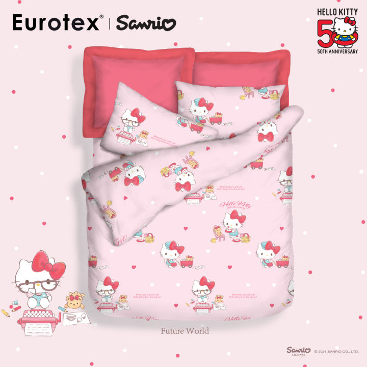 Sanrio Hello Kitty Bedsheet / Fitted Sheet Set / Summer Light Quilt ...