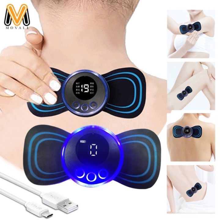 Rechargeable Mini Electric Neck Massager Cervical Shoulder Body ...